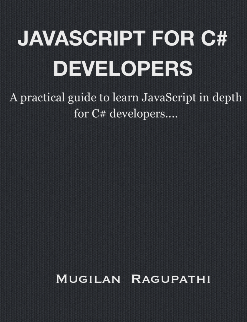 Javascript For C Developers Dot Net Odyssey